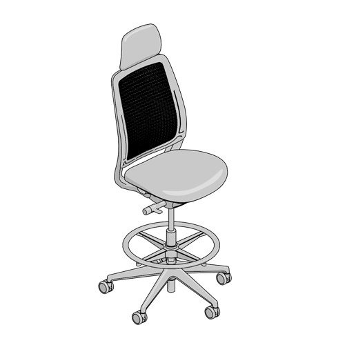 Steelcase Series 2; Stool-Air back – Steelcase Pricing Tool