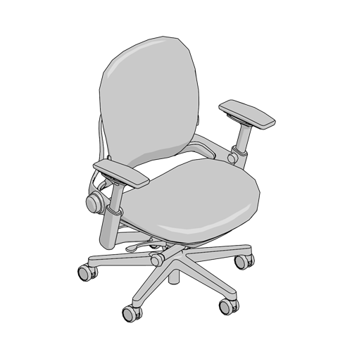 Leap Plus; Chair, Upholstered, Adjustable seat depth, Contrasting ...