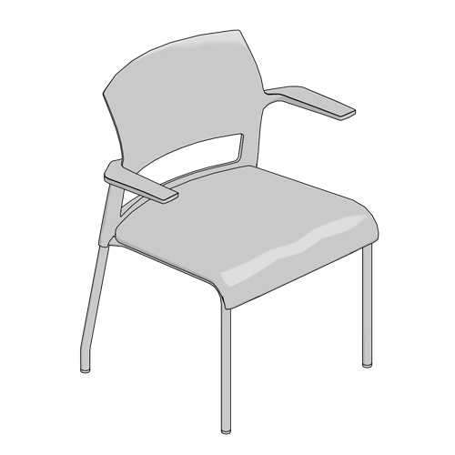 Move; Chair, Plastic back, Arms, Glides – Steelcase Pricing Tool