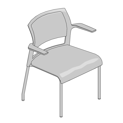 Move; Chair, Upholstered back, Arms, Glides – Steelcase Pricing Tool