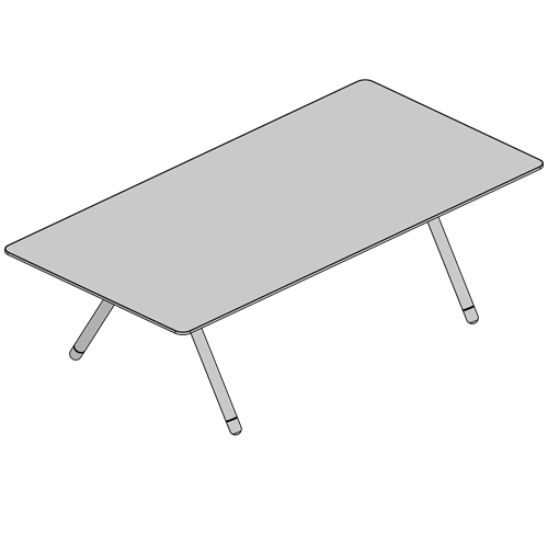 Potrero415 Rectangle Table with Metal Legs – Steelcase Pricing Tool