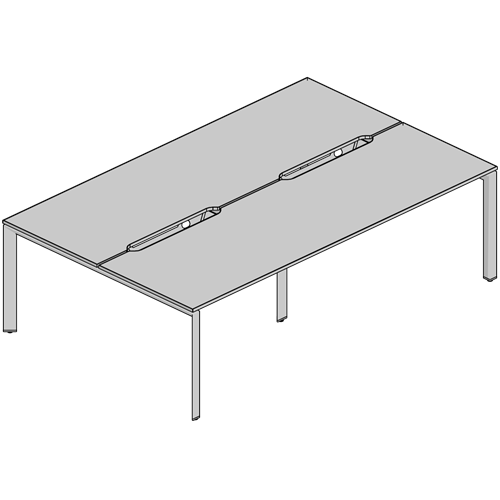 Base-Dual sided, Straight, No rail, 30D x 96W – Steelcase Pricing Tool