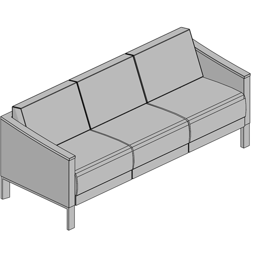 Tava; Chair-Lounge, 3 seat – Steelcase Pricing Tool