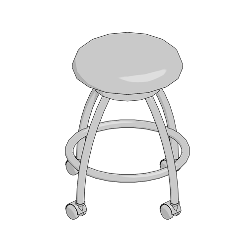 Verge; Stool-4 leg base, Casters, 21H – Steelcase Pricing Tool