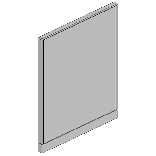 Panel-Tackable acoustical, 4 circuit, Low top cap, 42 5/16W x 51 5/8H ...