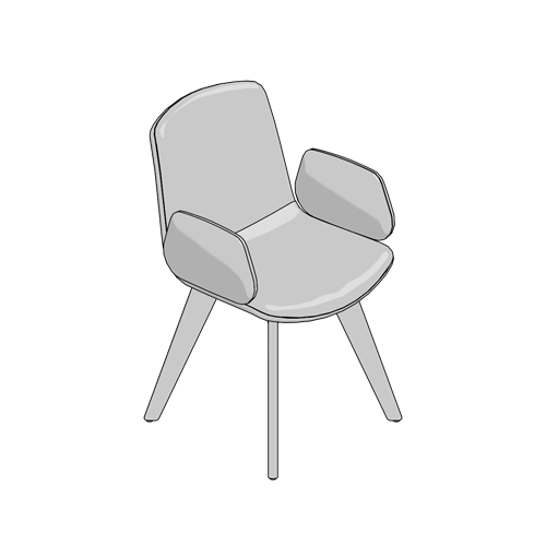 Cubb Upholstered Arm Chair with Wood Legs – Steelcase Pricing Tool