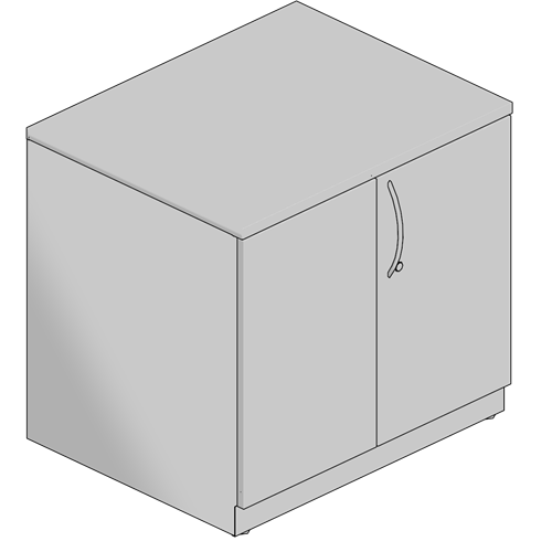 Cabinet-Storage, 1 adjustable shelf, Proud steel front, 24D x 30W x 28H ...